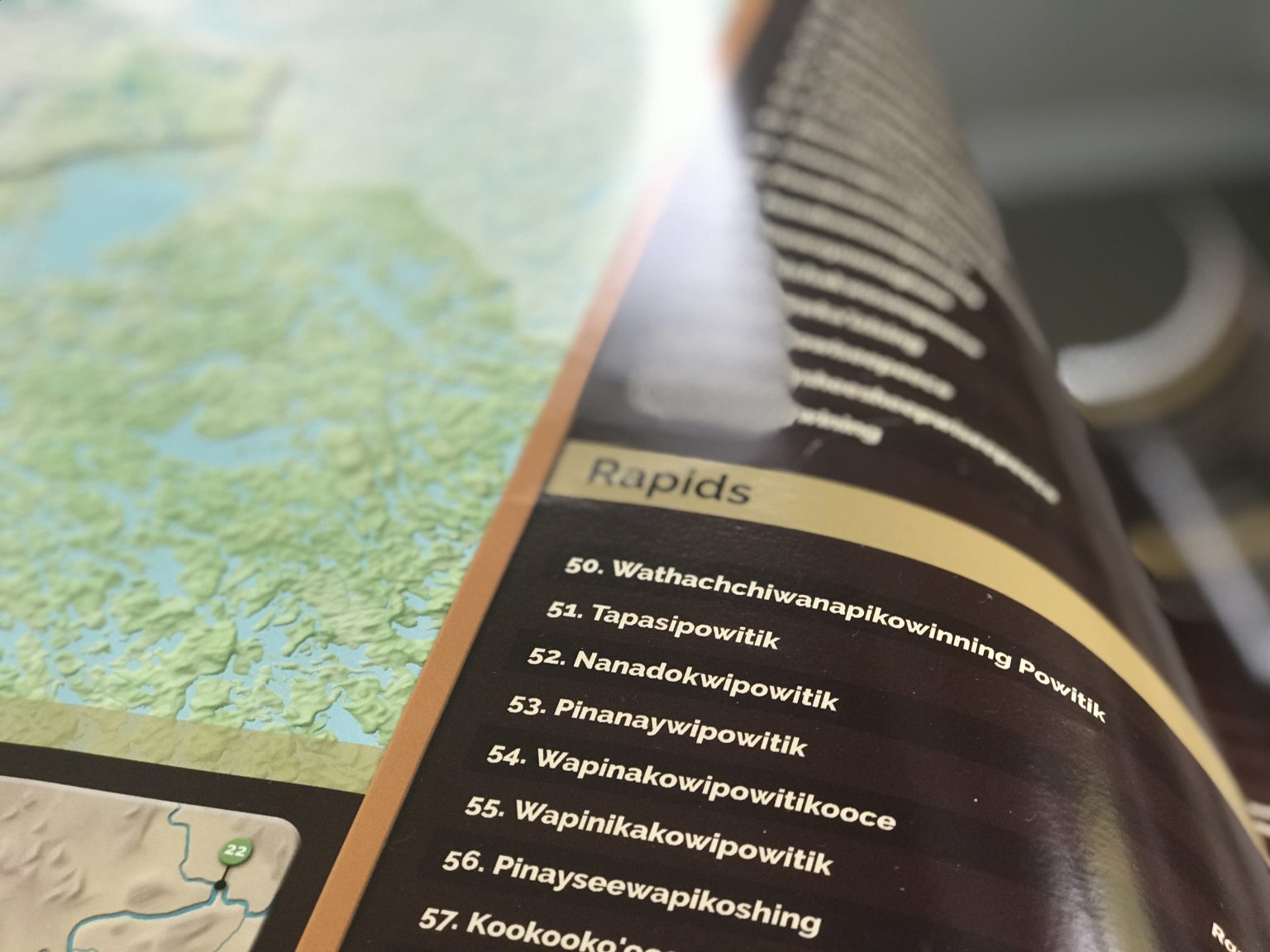 13 Rapids with a Traditional Place Names Map in Hand - Pimachiowin Aki